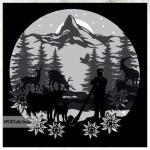 Schattenbox Alp – PLOTTzilla | Plottdateien & Designs made in Switzerland